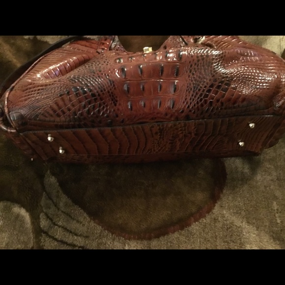 Brahmin | Bags | Brahmin Elisa Large Embossed Leather Handbag Pecan ...